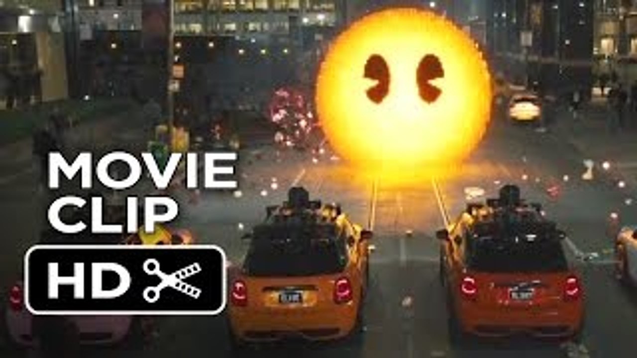 Pixels Movie CLIP - Pac-Man (2015) - Adam Sandler, Peter Dinklage Movie ...