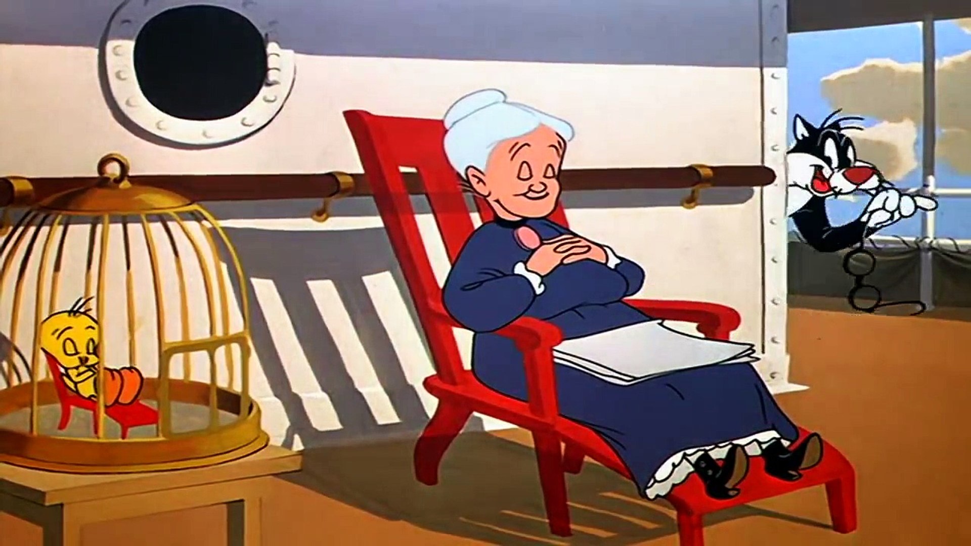Fondo De Pantalla De Looney Tunes De Silvestre Y Piolín