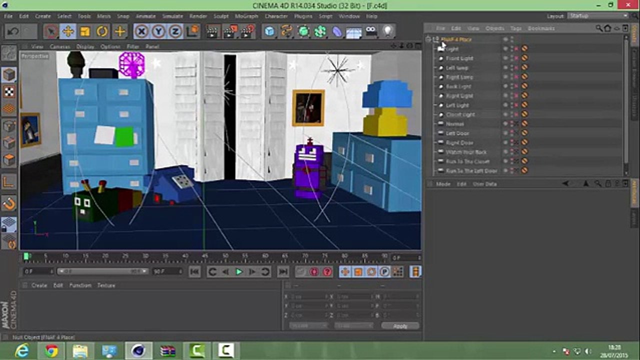 Minecraft - Cinema 4D Fnaf 4 Rigs - video Dailymotion