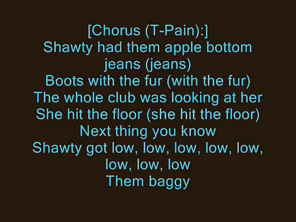 Flo-Rida "Low" Lyrics - video Dailymotion