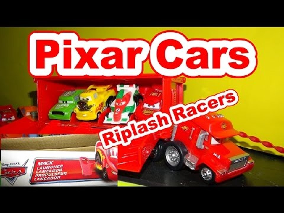 Pixar Cars Riplash Launcher Mack with Cars Races, Lightning McQueen ...
