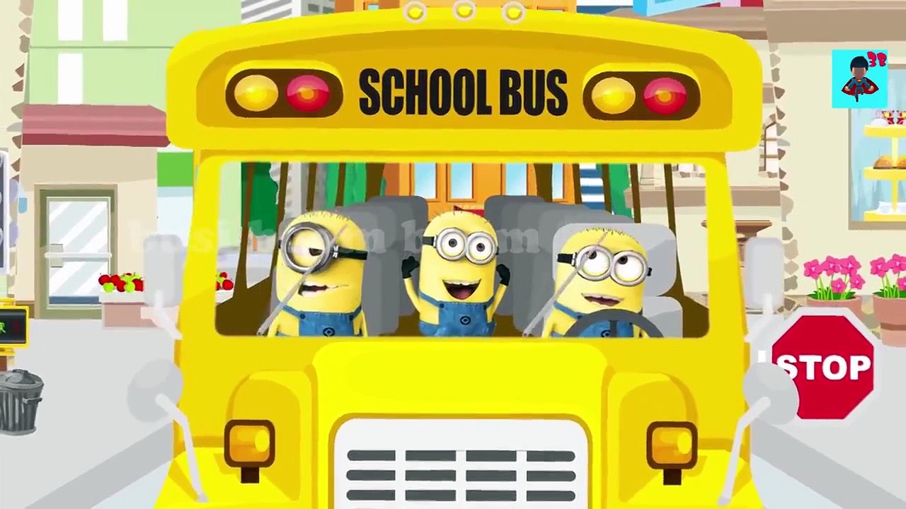Minions | Wheels on the bus Minions Nursery Rhymes for Children - video ...