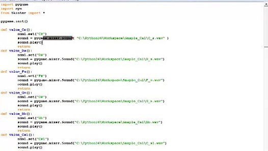 Python Tkinter GUI Tutorial of How to Create a Piano - video Dailymotion