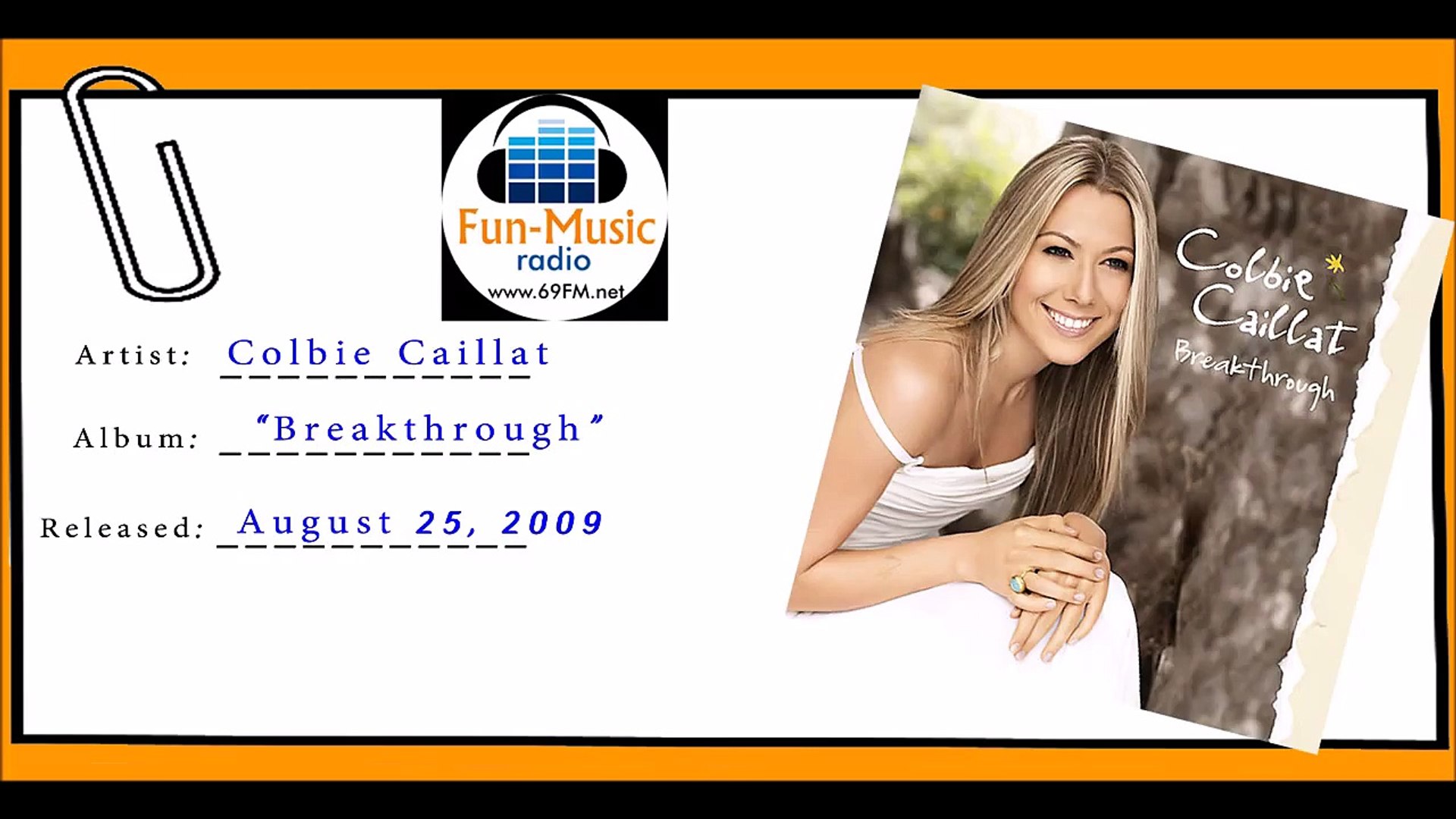 Colbie Caillat Album Cover Breakthrough