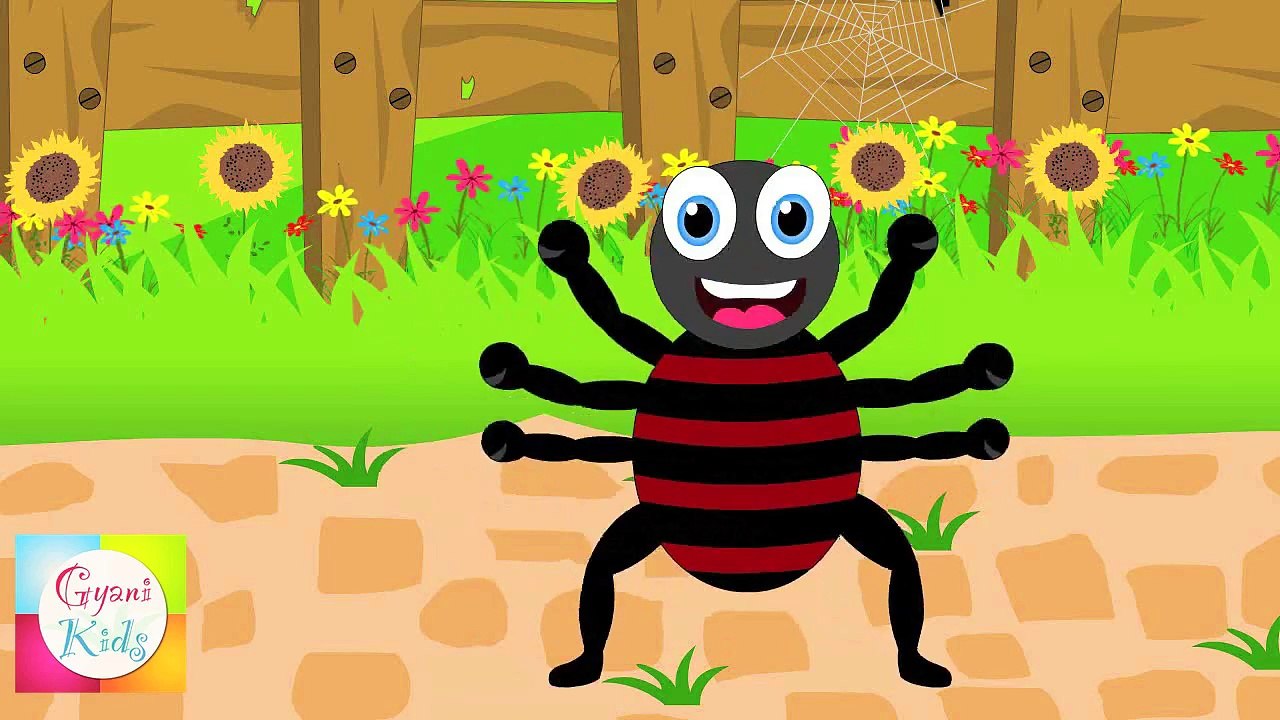 Incy Wincy Spider (Itsy Bitsy Spider) Nursery Rhyme Kids Animation ...