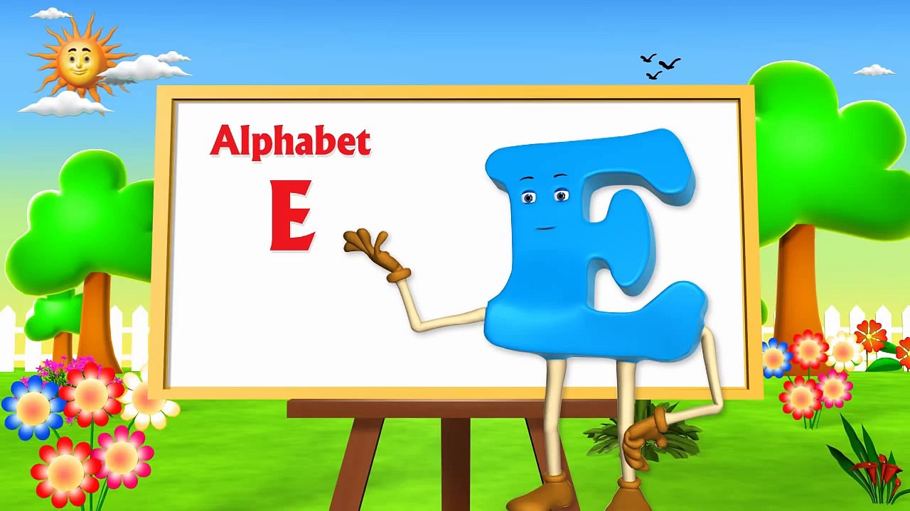 Learn Letter E Song - 3d animation - Nursery Rhymes - Kids Rhymes - 3d ...