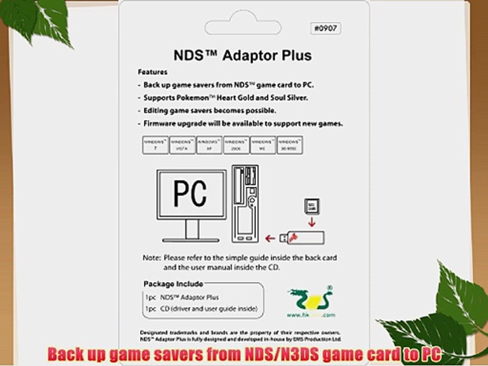 NDS Adapter Plus - Nintendo DS and 3DS Game Saver Backup for Windows ...
