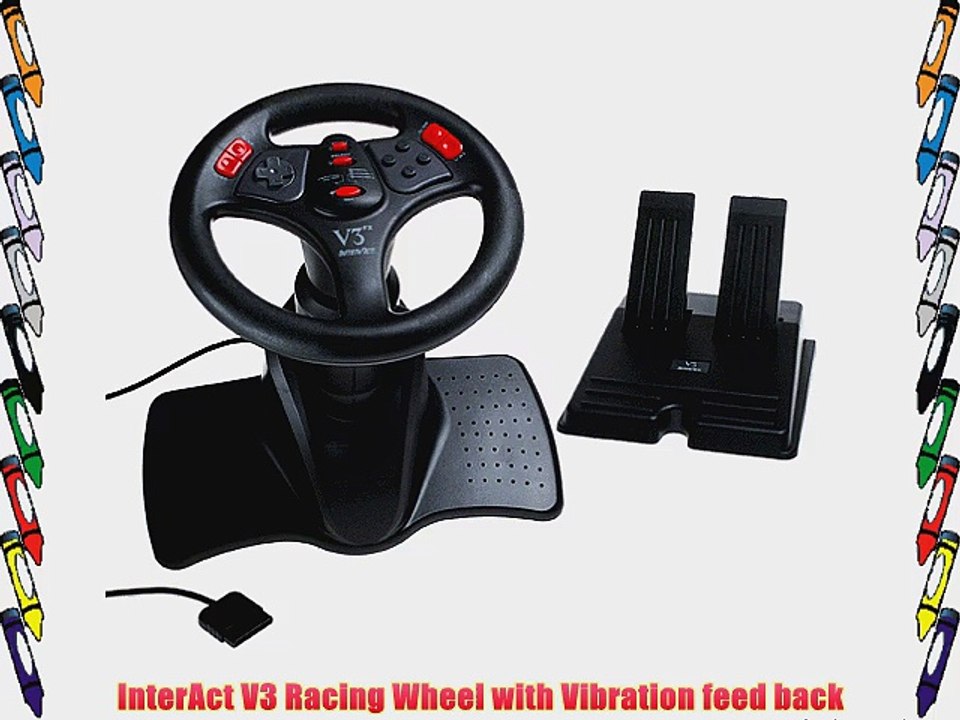 InterAct V3 Racing Wheel with Vibration feed back - video Dailymotion
