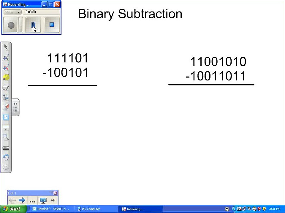 Binary Subtraction Tutorial - video Dailymotion