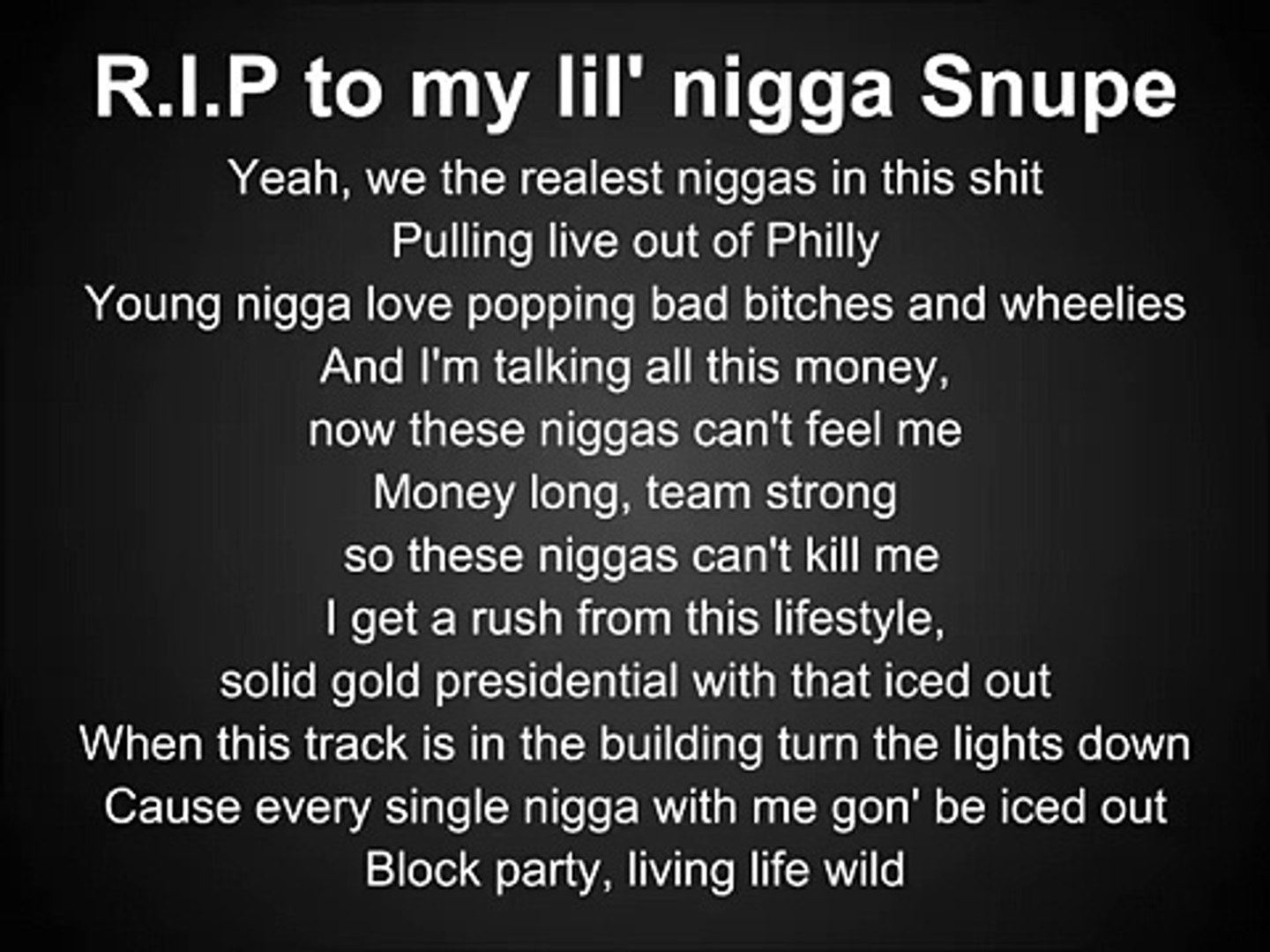 Lil Snupe Lyrics