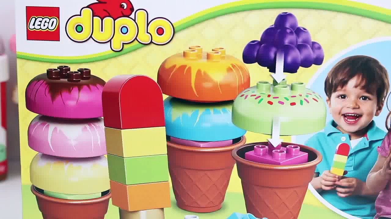 Lego Duplo Ice Cream Playset Play-Doh Rainbow Ice Cream Playdough Play ...