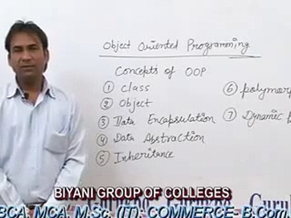 Concept of Object Oriented programming in C++ lecture by Dhanesh Gupta ...