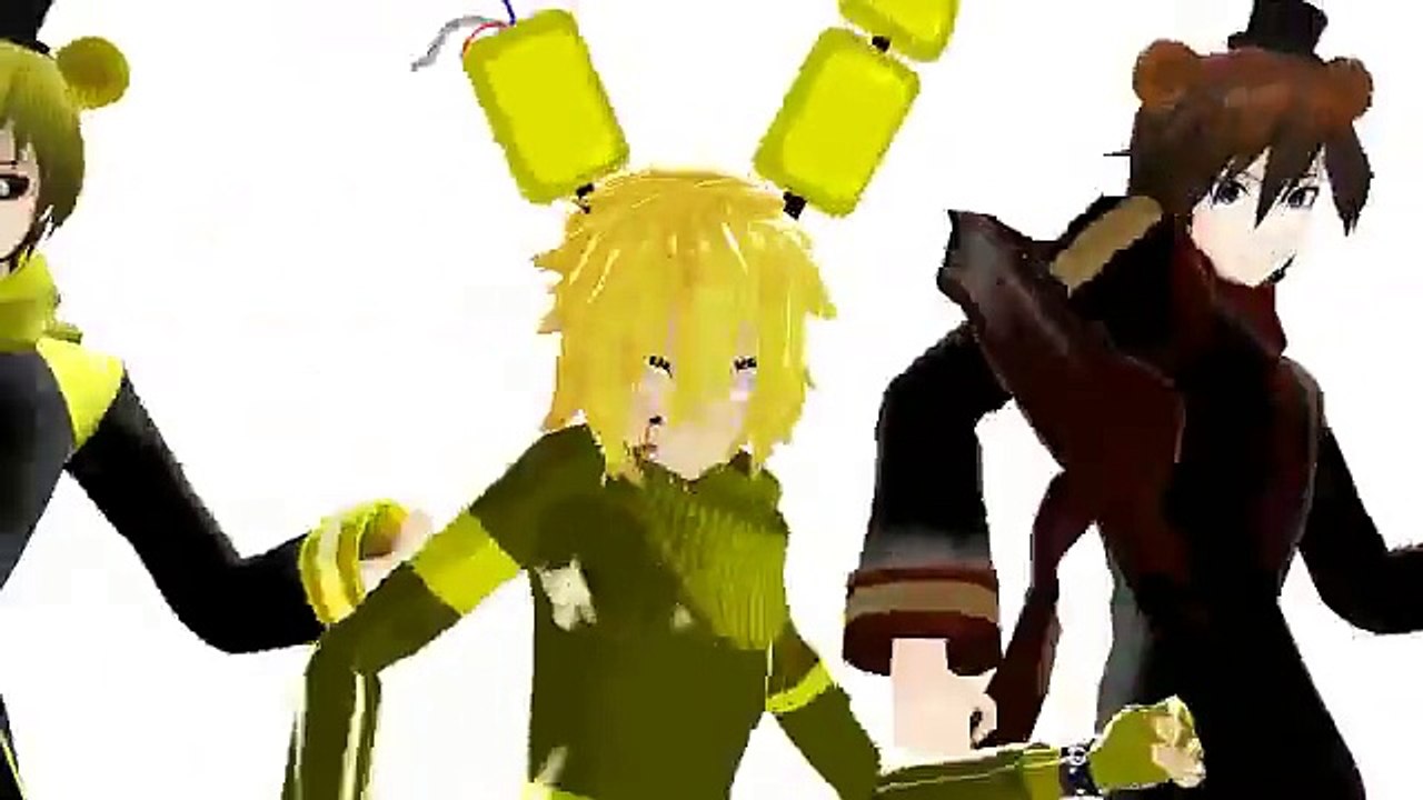 【MMD FNAF】Golden Freddy,spring trap,Freddy - NamaNama (V.thai โอ้ ...