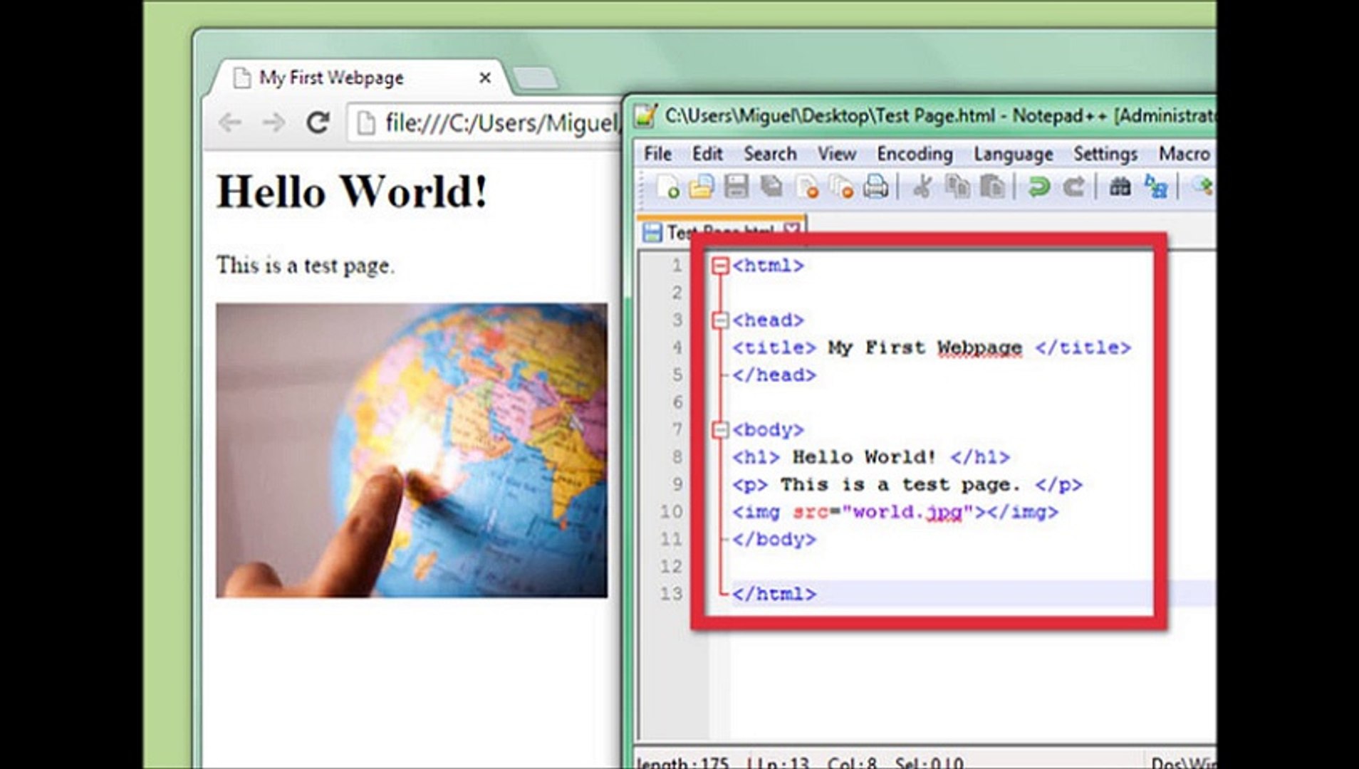 Simple Html Homepage