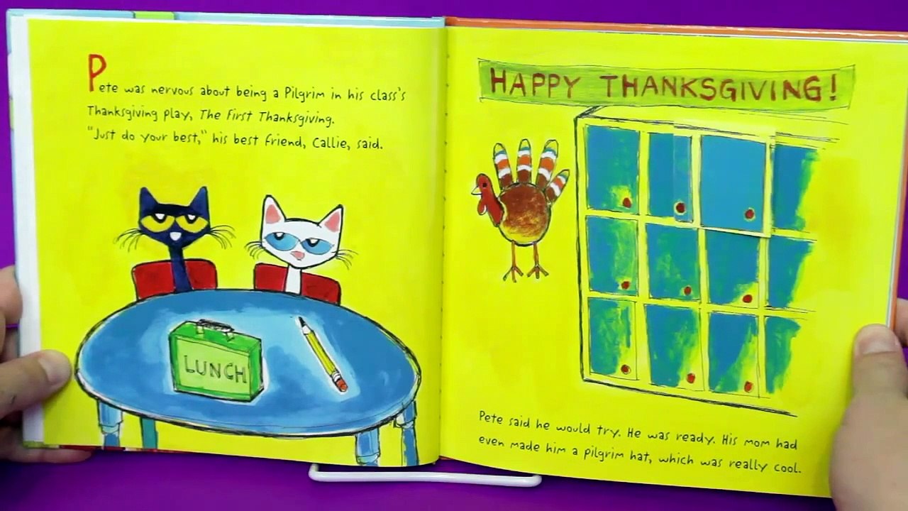 Pete The Cat, The First Thanks Giving - Lets Read Kids TV, Children's ...