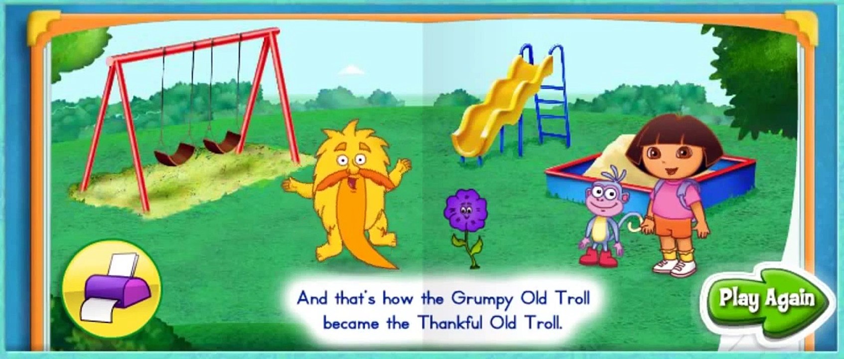 Baby and Kid Cartoon & Games ♥ Dora the Explorer The Thankful Old Troll ...