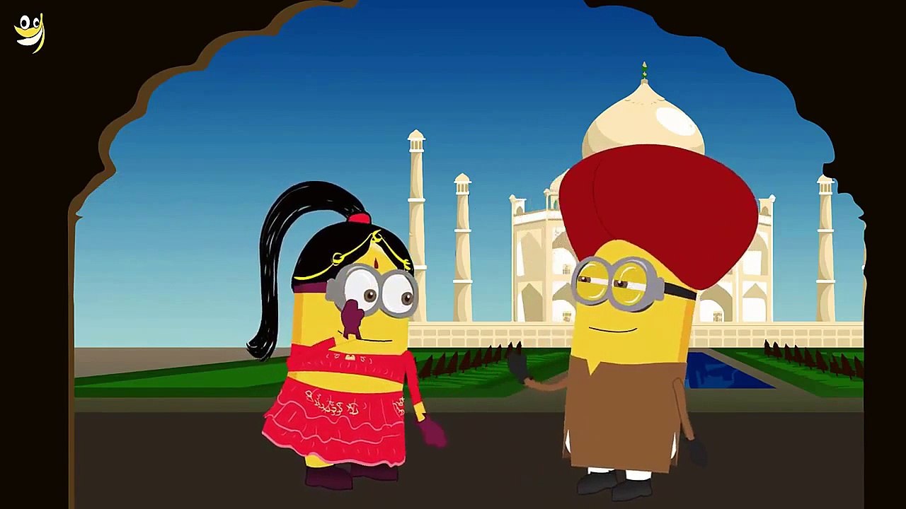 Minions Indian Dance at Taj Mahal ~ Funny Cartoon [HD] - video Dailymotion