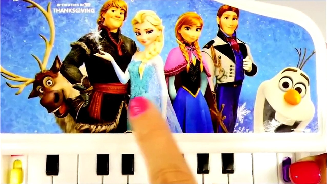 FROZEN Musical Light Up Piano Disney Dolls Elsa Kristoff Olaf Hans and ...