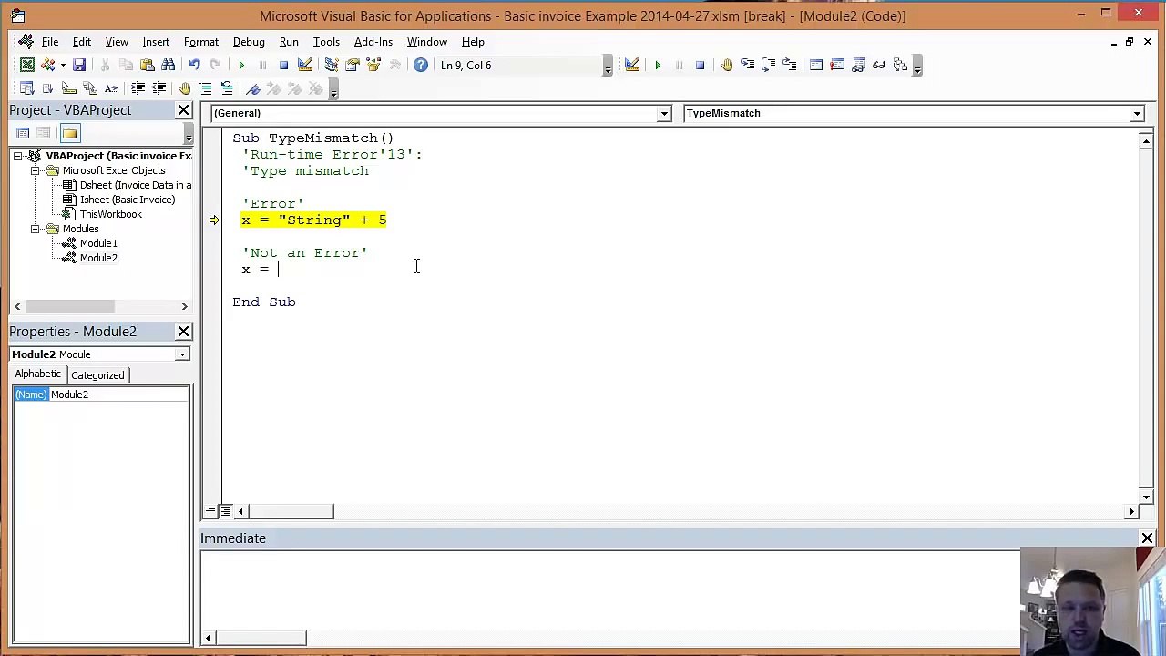 VBA Run-Time Error '13' Type Mismatch - video Dailymotion