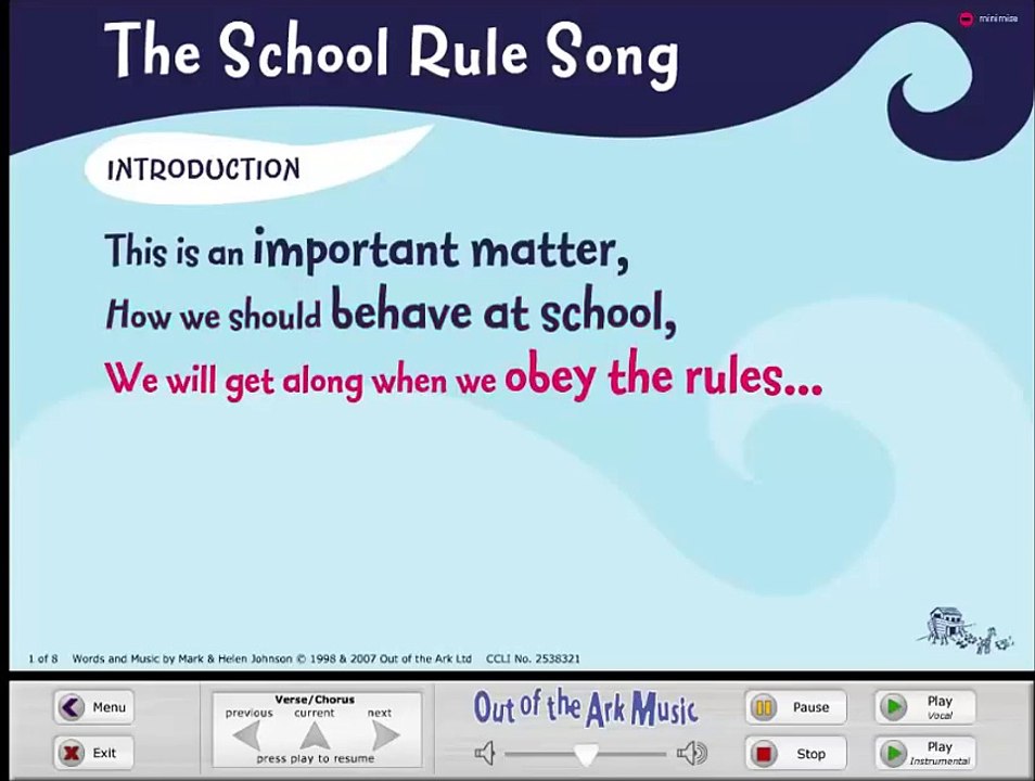 The School Rule Song - Words on Screen™ - School Songs - video Dailymotion