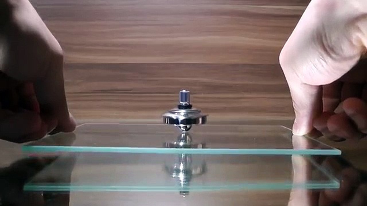 Amazing Science Experiment - Flying Gyroscope - Levitron - Levitating ...