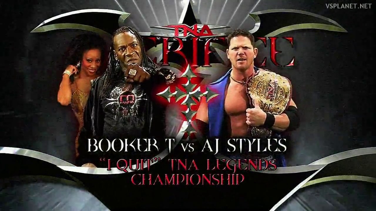AJ Styles vs Booker T, TNA Sacrifice - Legends Championship Match ...