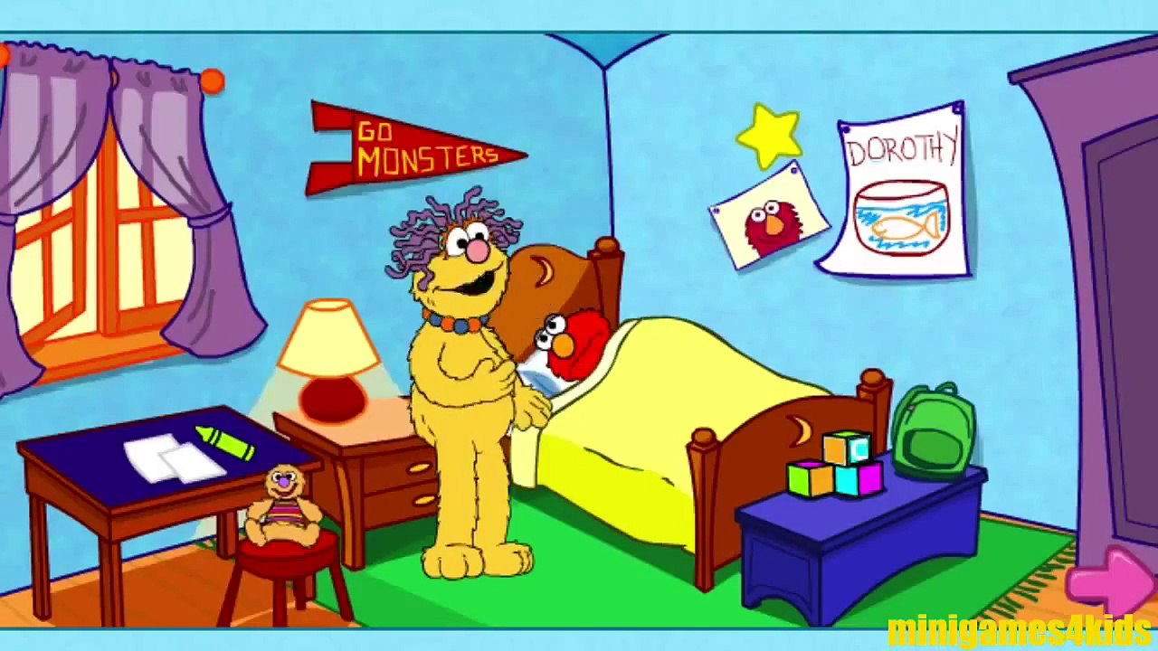 Elmo's First Day Of School Sesame Street Muppet Games PBS Kids And ...