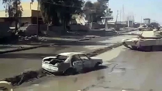M1A2 Tank Running over IED Car Bomb in Iraq - video dailymotion