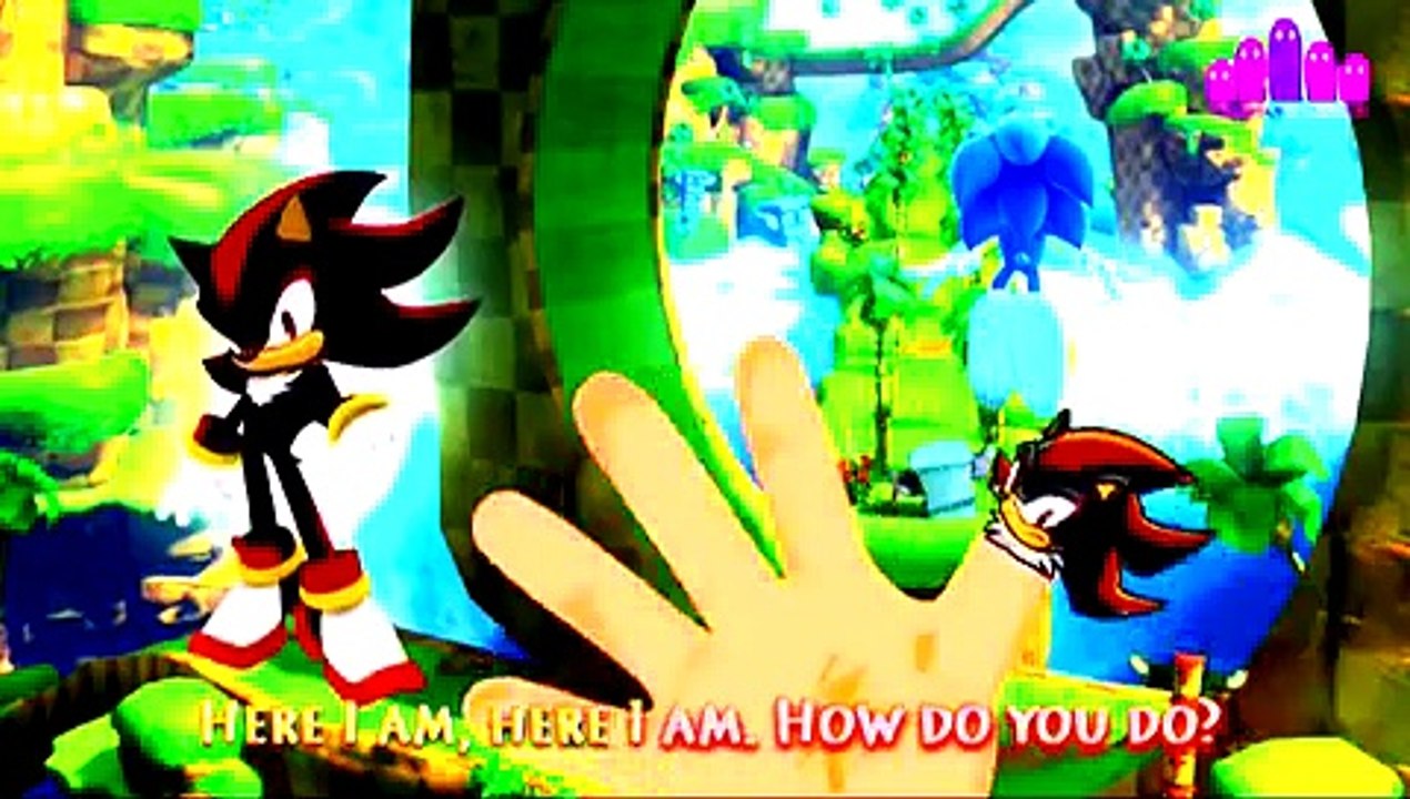 Finger Family Sonic The Hedgehog Finger Family Cartoon Nursery Rhyme ...