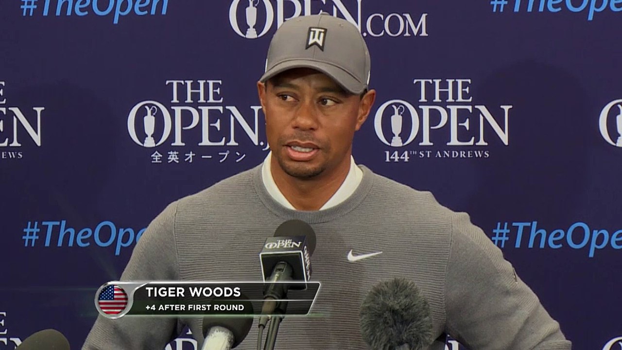 Tiger disappointed after poor Open start - video Dailymotion