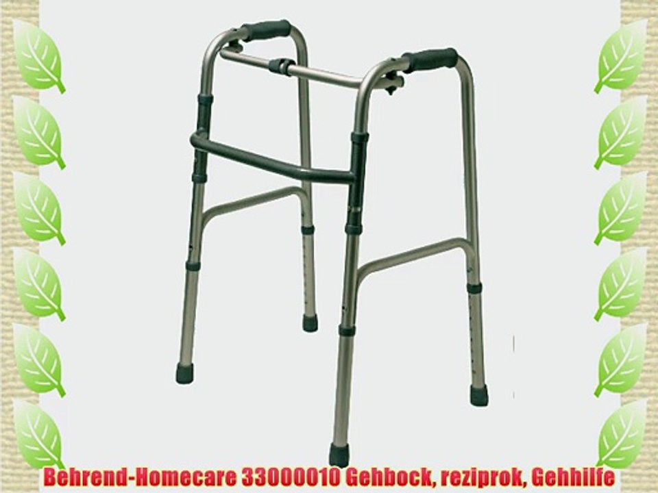 Behrend-Homecare 33000010 Gehbock reziprok Gehhilfe - video Dailymotion