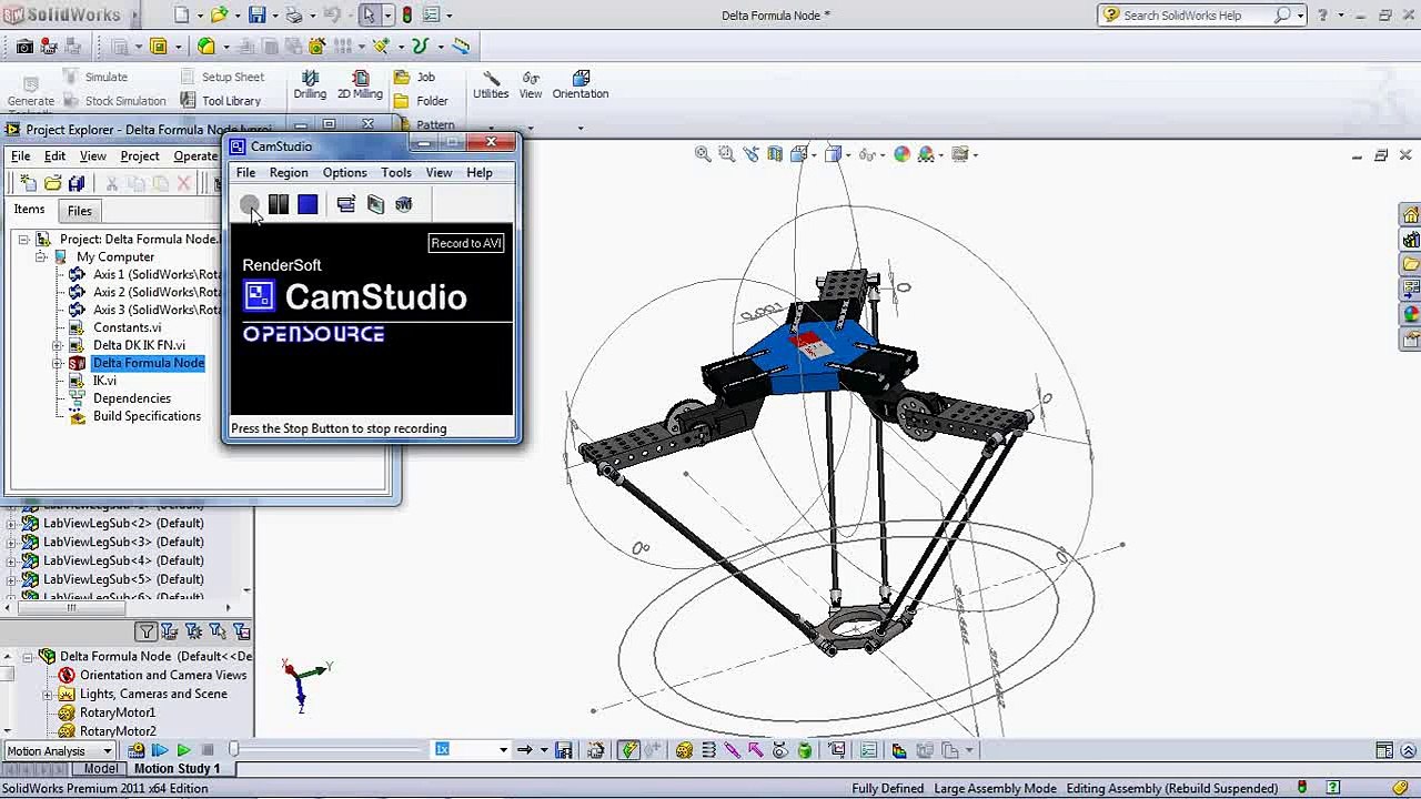 Delta Robot Kinematics with SolidWorks and LabVIEW Copy - video Dailymotion