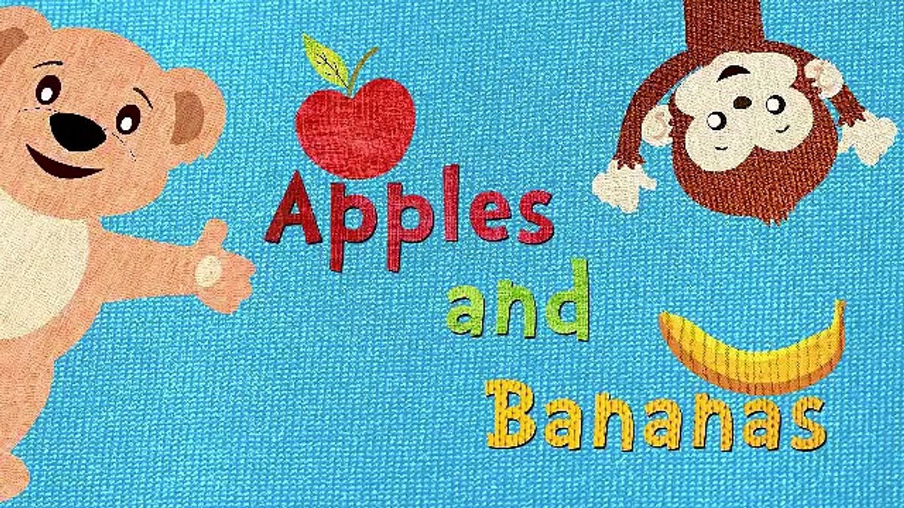 Apples and Bananas with Lyrics - Vowel Songs - Kids Songs by The ...