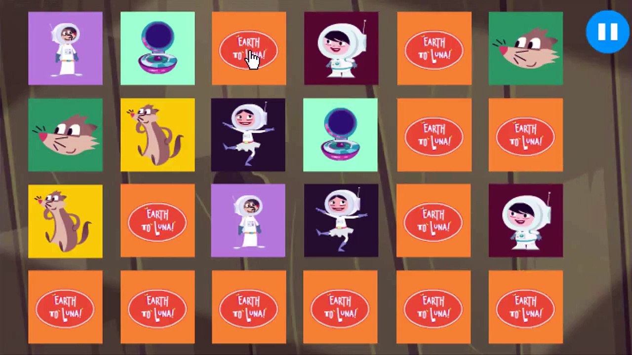 Earth To Luna Memory Game Cartoon Animation Sprout PBS Kids Game Play ...