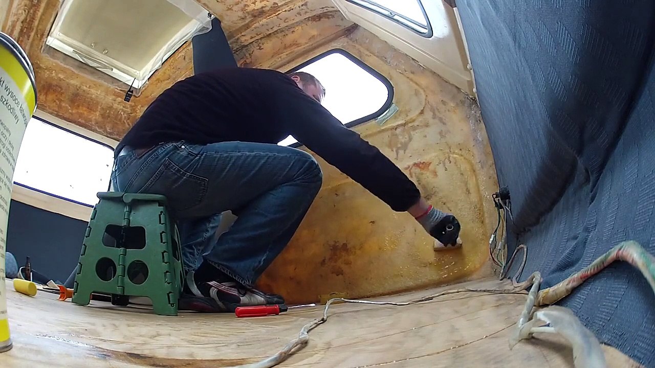 Remont przyczepy kempingowej Niewiadów N126, Repair caravan Niewiadów ...