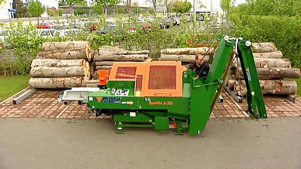 Posch Spaltfix S-350 firewood processor - video Dailymotion