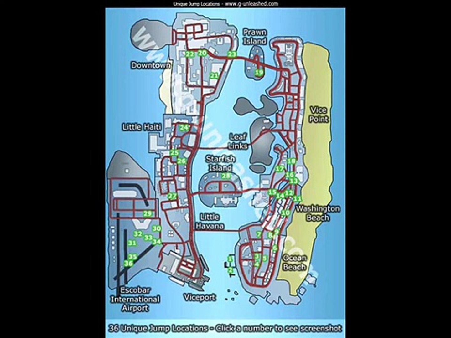 Grand Theft Auto Vice City Mapa De Propiedades