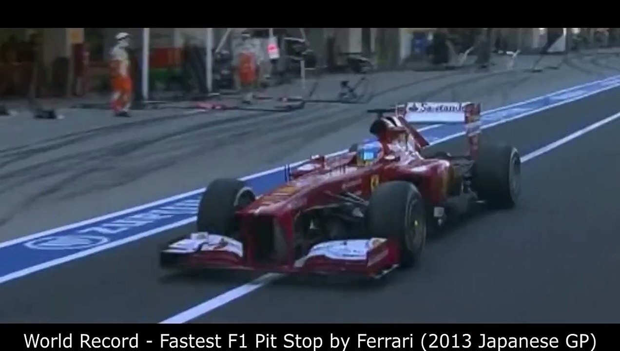 World Record - Fastest F1 Pit Stop by Ferrari (2013 Japanese GP ...