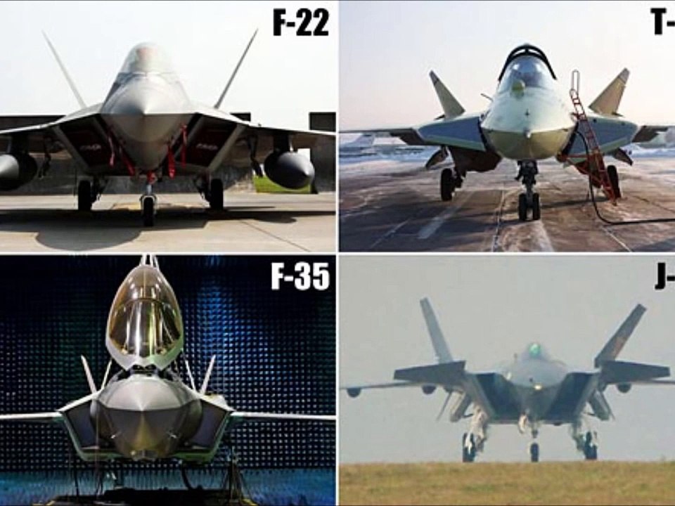 Chinese J-20 VS F-22, PAK-FA, F-35 Stealth Fighter Comparison - video ...