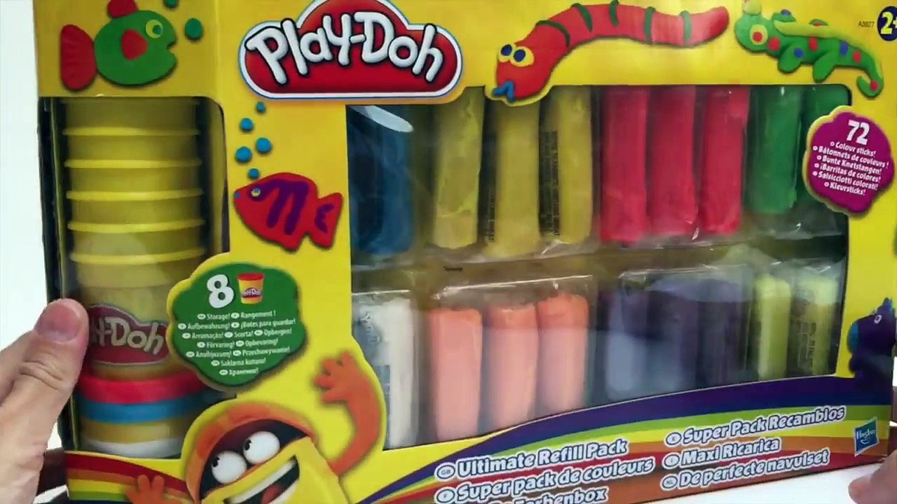 Play-Doh Ultimate Rainbow Refill Pack Learn Colors Play Doh Rainbow ...