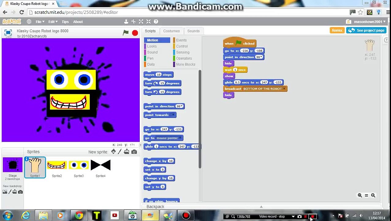 Make your Own Klasky Csupo Robot Logo On Scratch - video Dailymotion