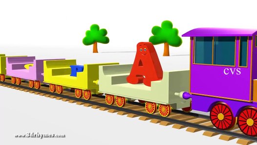 ABCD Alphabet Train song - 3D Animation Alphabet ABC Train Songs for ...