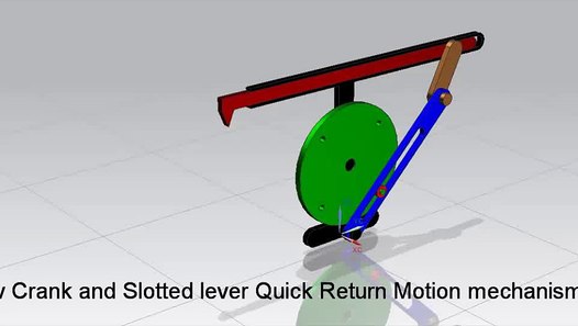 How Crank and Slotted lever Quick Return Motion mechanism works - video ...