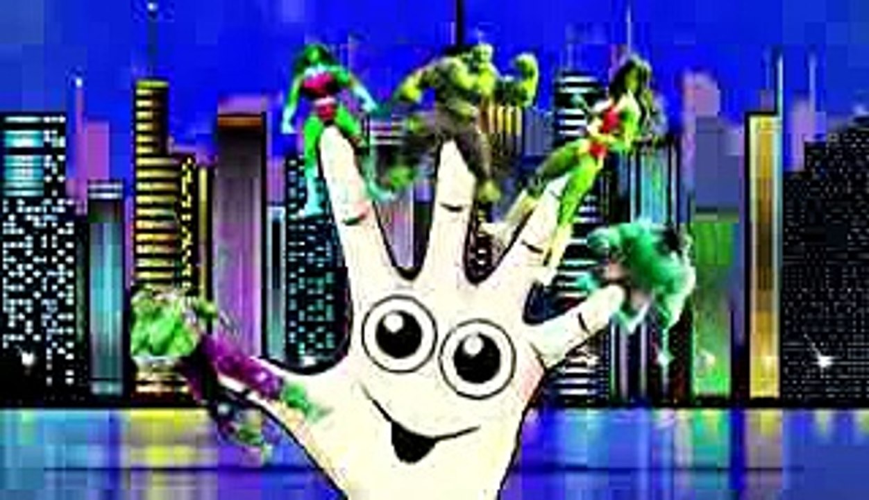 Funny HULK ♥ Cartoon Finger Family Nursery Rhymes Songs For Children ...
