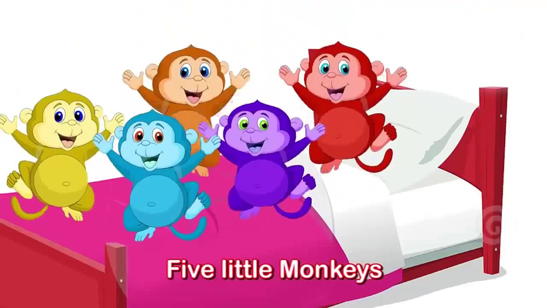 5 Little Monkey Clipart