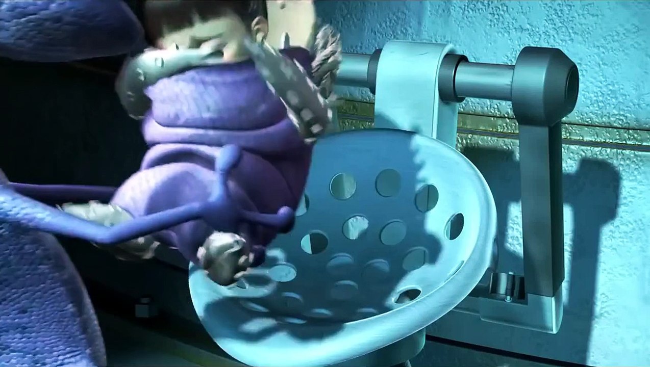 Monsters Inc. Mary gets frightened by the scream extractor machine.mp4 ...
