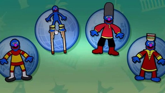 Sesame Street Global Grover Cartoon Animation PBS Kids Game Play ...