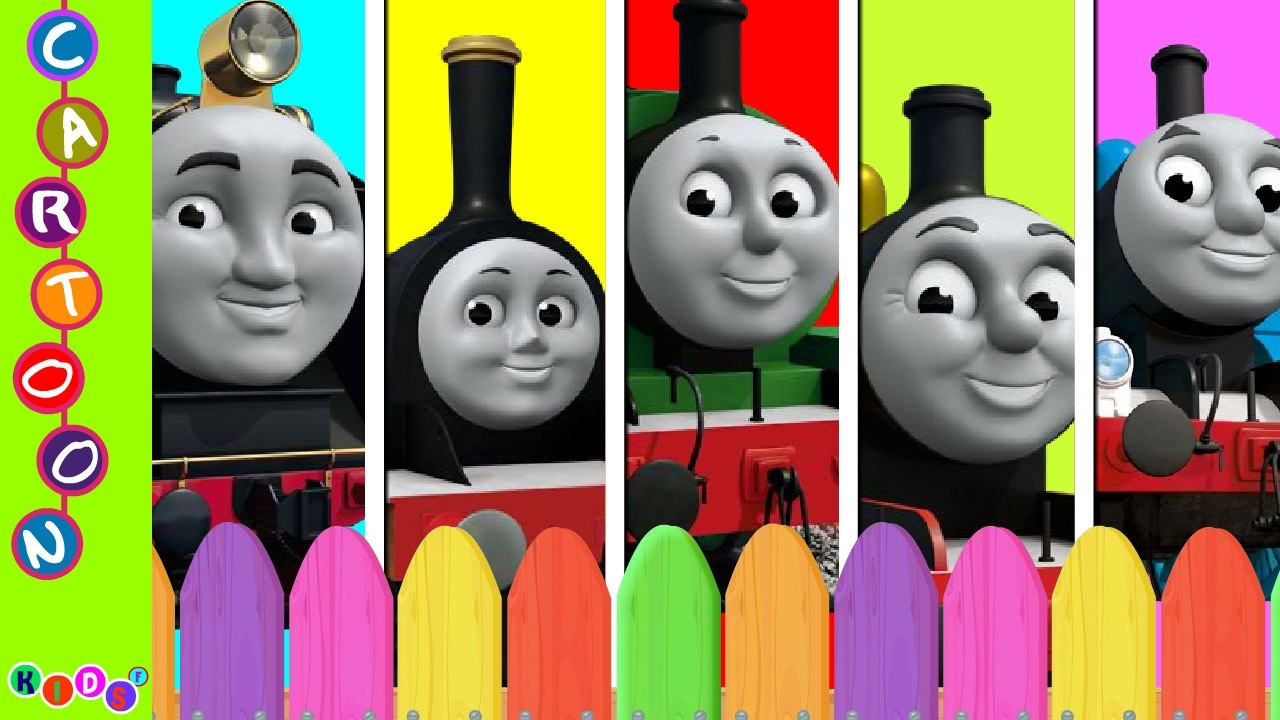 Thomas and friends, james, percy, emily, hiro Finger Family Nursery ...