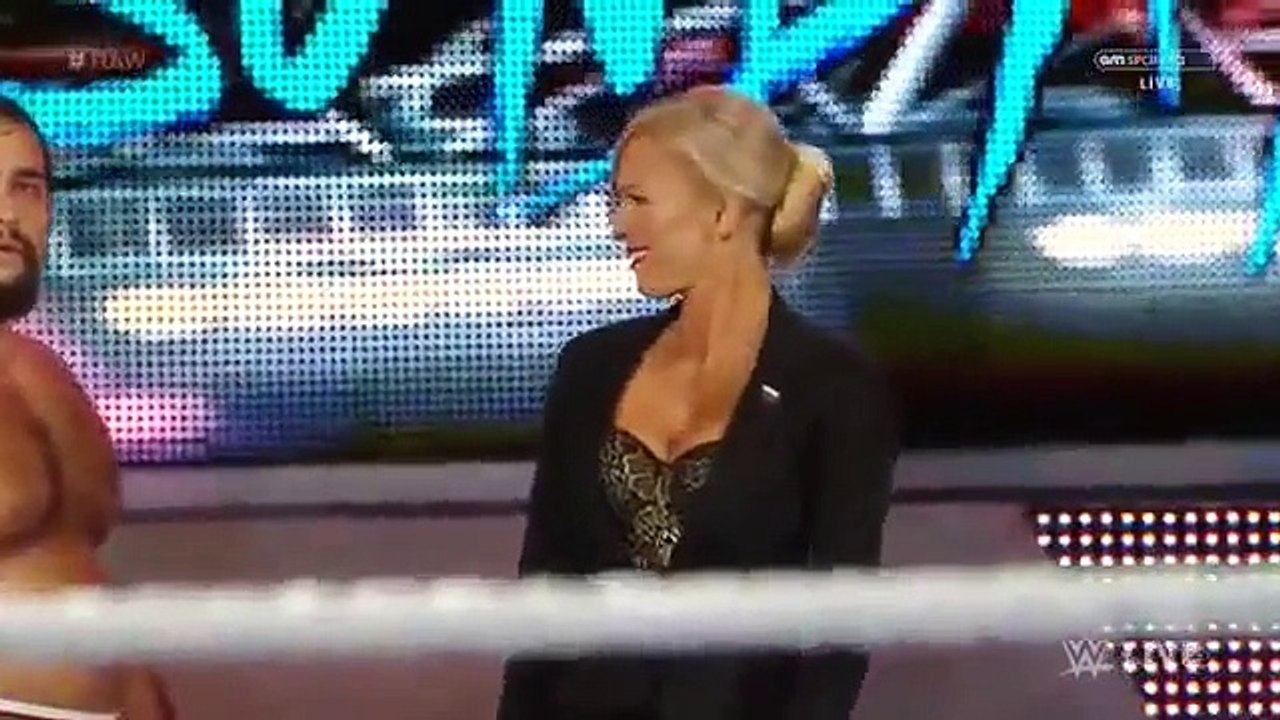 WWE Raw 8-17-15 Dolph Ziggler returns and helps Lana against Rusev and ...