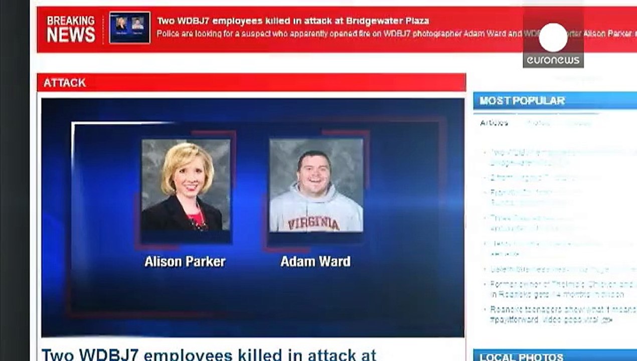[Graphic footage] Journalist and cameraman shot dead during live TV ...